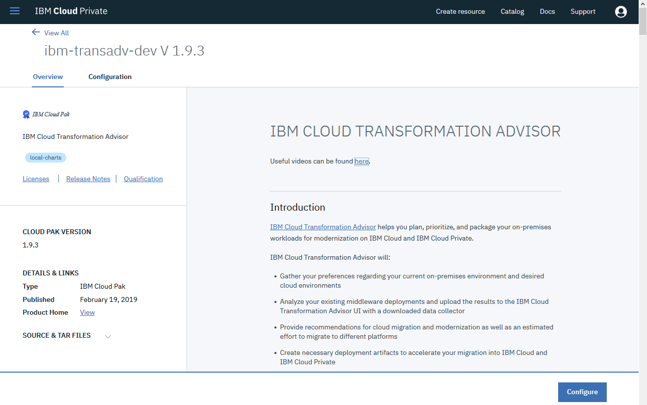 How to deploy IBM Transformation Advisor to offline IBM Cloud Private 3 ...